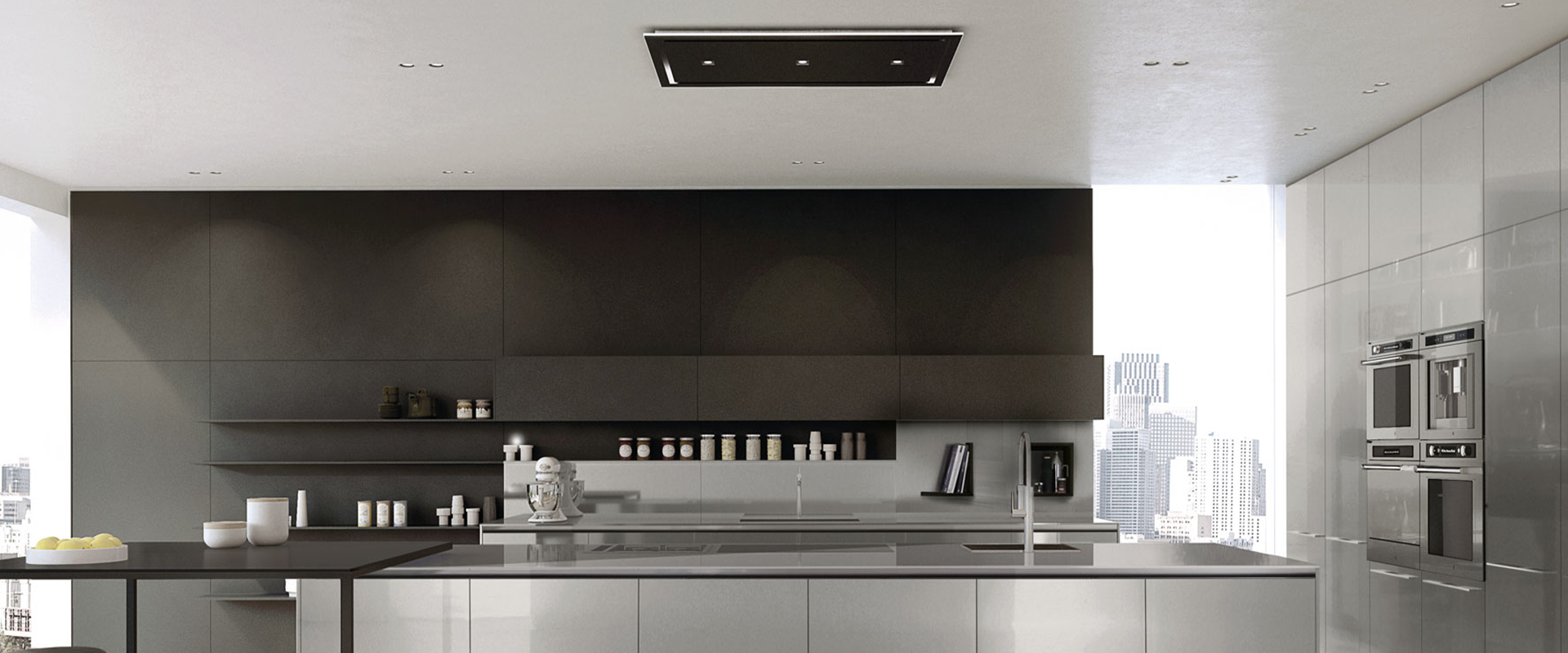 120cm Ceiling Cooker Hoods | Large Flush Extractors | LuxAir