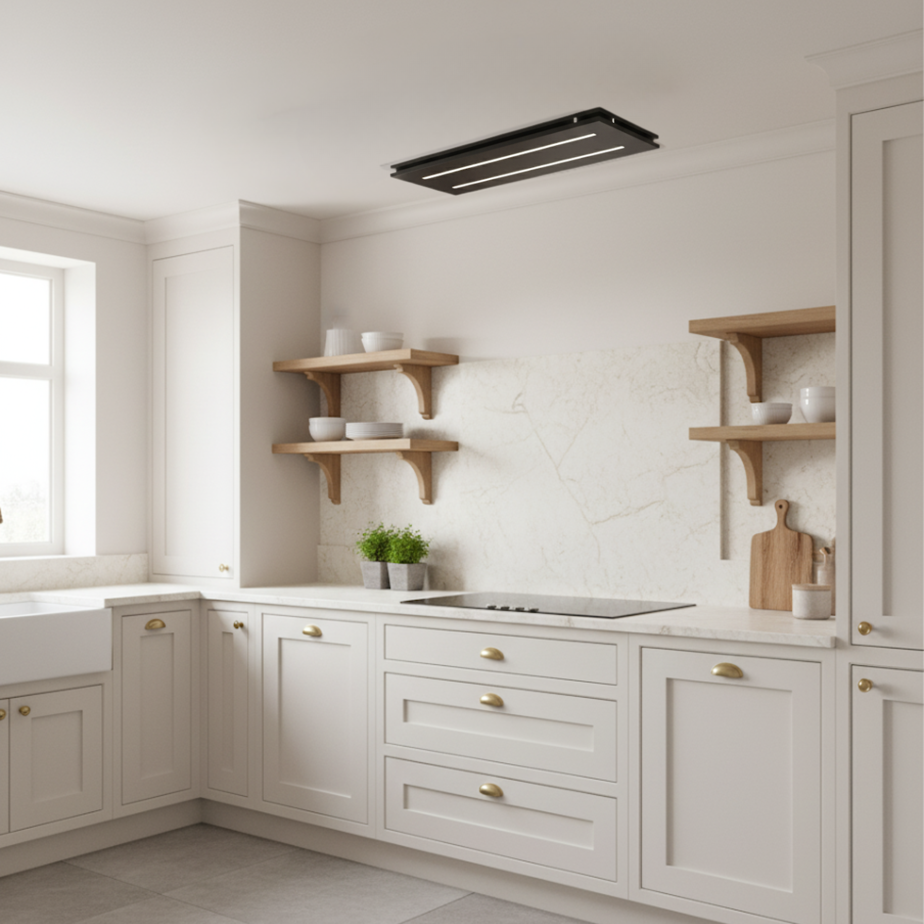 Small Slimline Ceiling Cooker Hoods – Powerful | Compact IP45 Rated