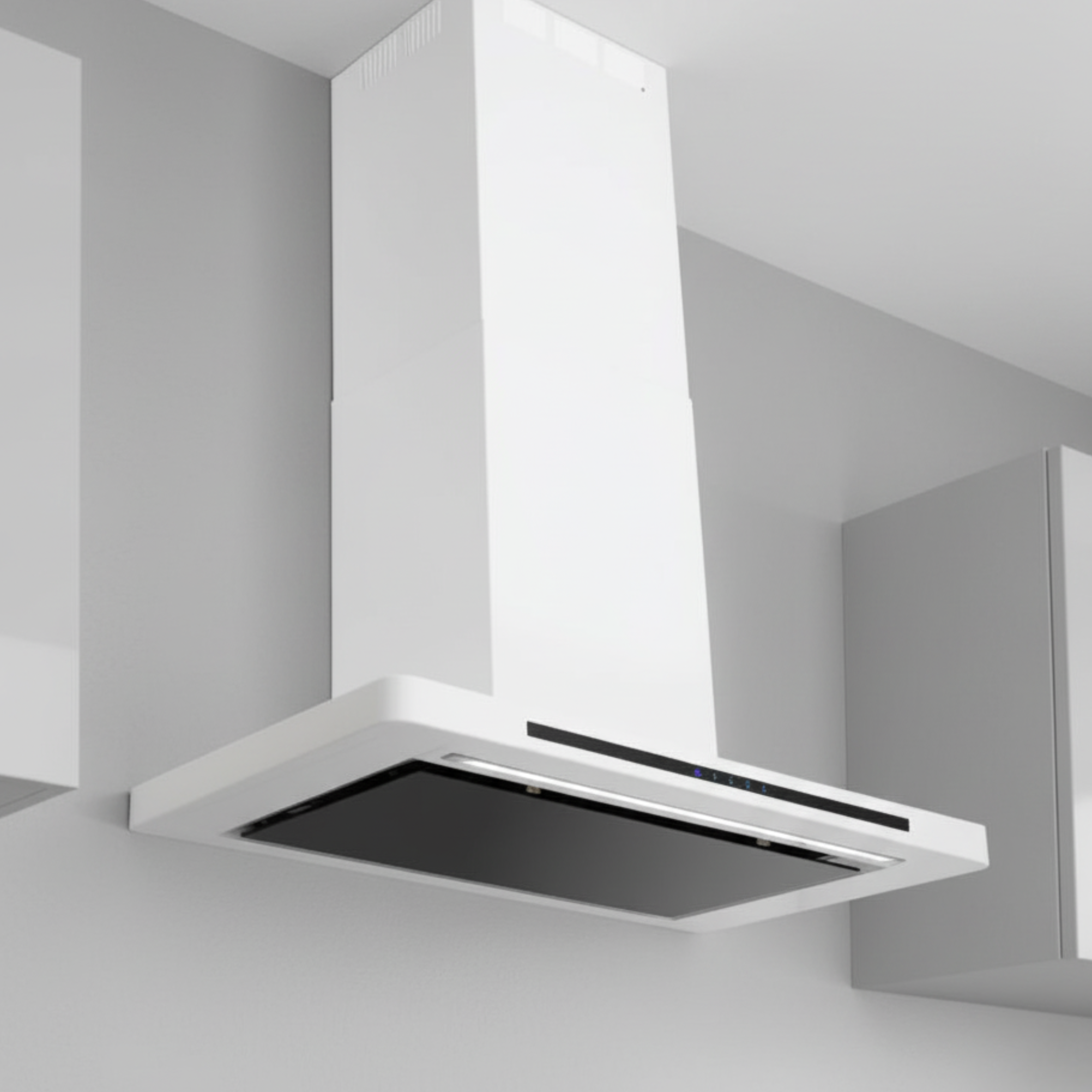 Linea T Shaped Slimline wall mounted cooker hoods 60cm to 110cm Colour ...