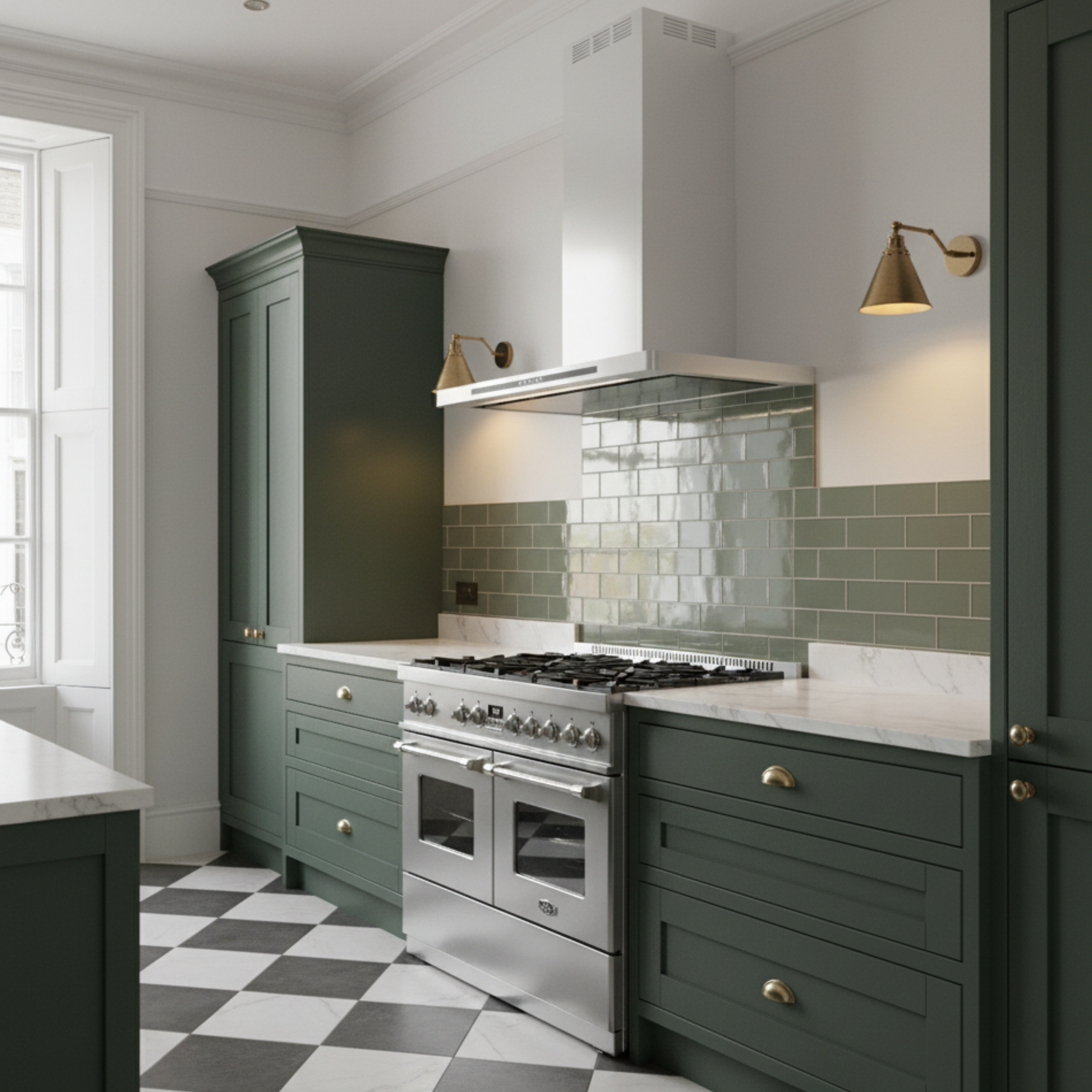 Linea T Shaped Slimline wall mounted cooker hoods 60cm to 110cm Colour ...