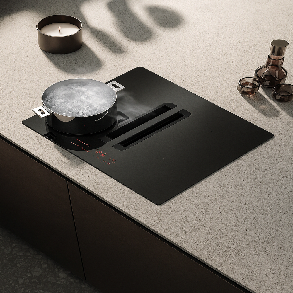 Induction Hob with Integrated Extractor – Sleek All-in-One Venting Hob